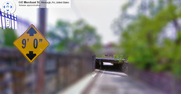 La Google Car Passe M me Sous Les Ponts